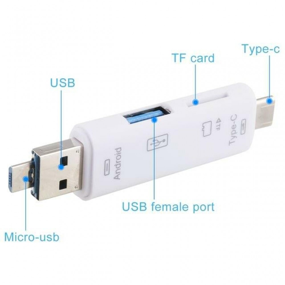 CONVERT OTG TYPE-C TO USB READER MICRO-3*1 D-188